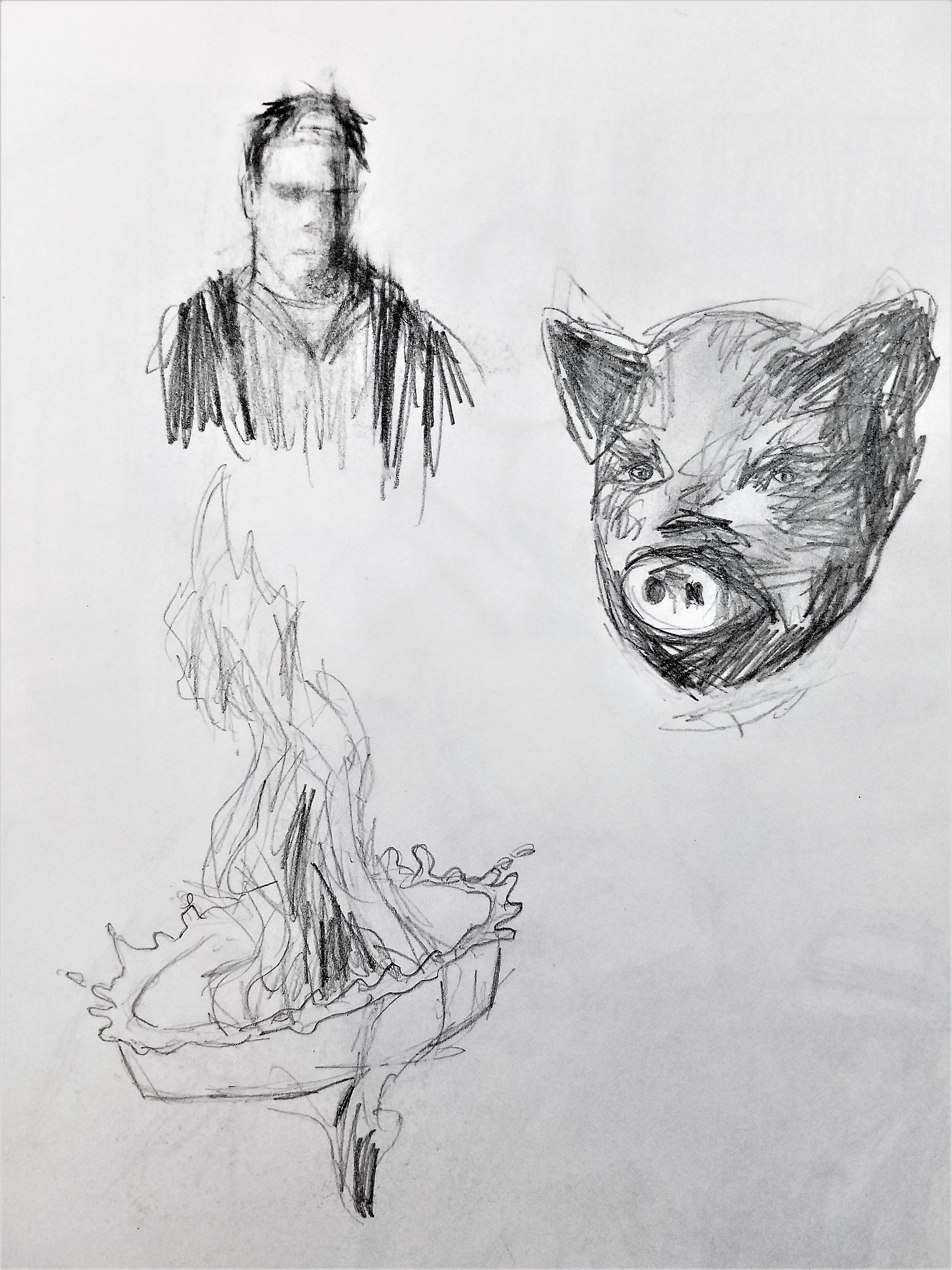 Back in Time Part 1 - High School Sketches - Amdall Gallery